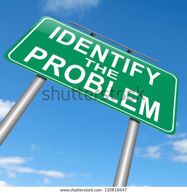 Illustration Depicting Roadsign Identify Problem Concept Stock ... Illustration Depicting Roadsign Identify Problem Concept Stock ...