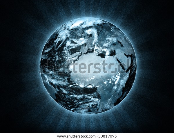 Illustration Earth Ray Effect Stock Illustration 50819095 | Shutterstock
