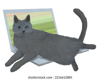 2,678 Kawaii Cat Grey Images, Stock Photos & Vectors | Shutterstock