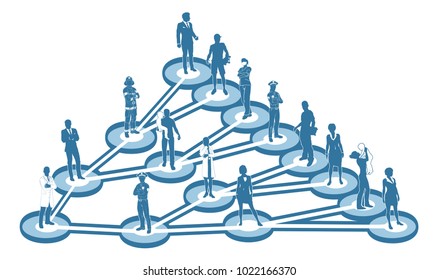 Illustration Interconnected Linked Business People Viral: เวกเตอร์สต็อก ...