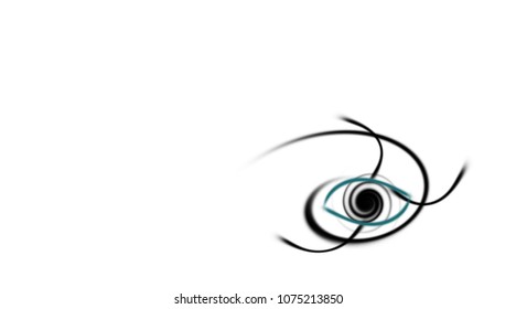 Illustration Intuitive Eye Observation Function Effects Stock ...