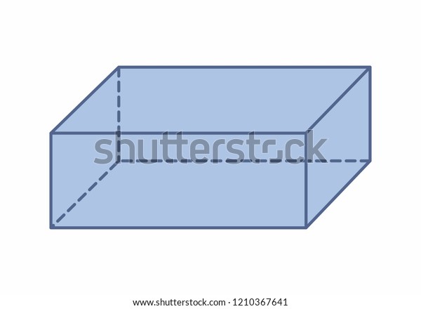 Illustration Isolated Rectangular Prism On White Stock Illustration ...