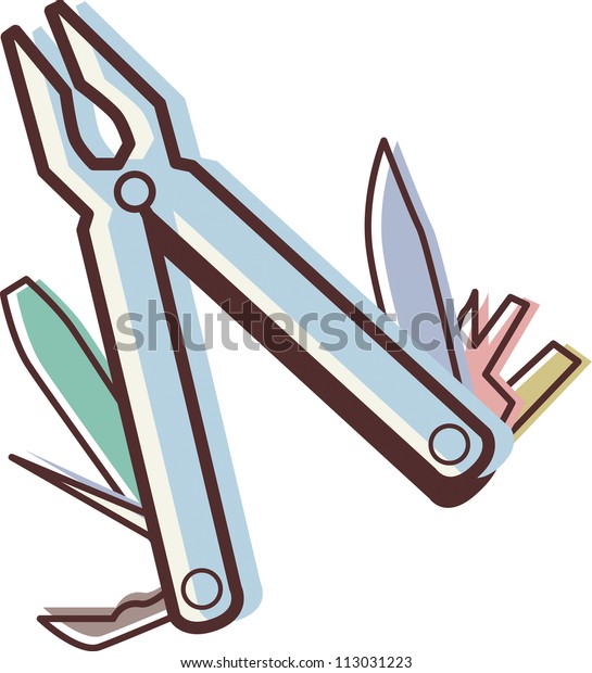 Illustration Multitool Stock Illustration 113031223