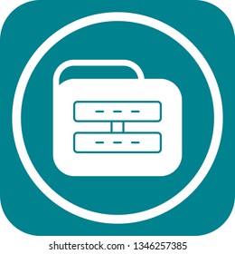 Illustration Server Folder Icon Stock Illustration 1346257385 ...