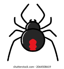 Illustration Simple Redback Spider Stock Illustration 2064508619 ...