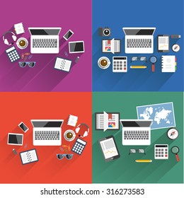 Illustration Template Background Digital Elements Table Stock ...