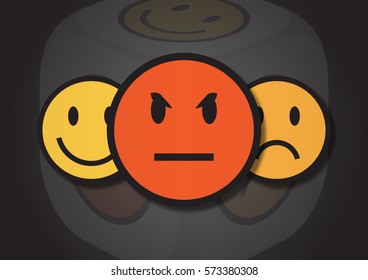 Illustration Three Smiley Faces Stock Illustration 573380443 | Shutterstock