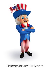 Happy Cute Uncle Sam 스톡 벡터(로열티 프리) 153137384 | Shutterstock
