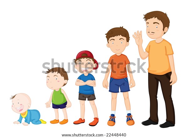Illustration Various Stages Development Stock Illustration 22448440