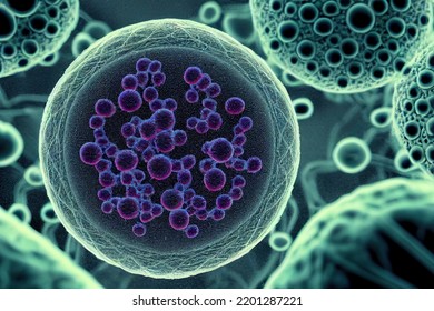 Illustration Viruses Viewed Under Microscope Stock Illustration ...