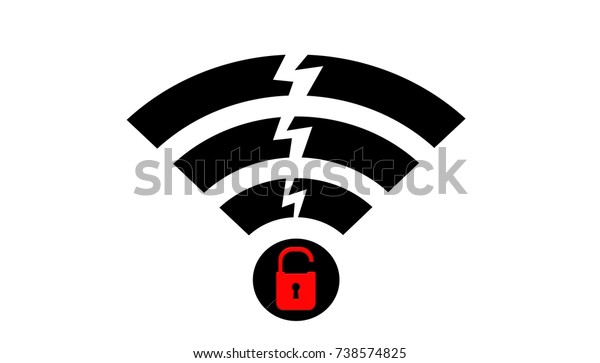 Illustration Wpa2 Wireless Protocol Vulnerability Krack Stock ...