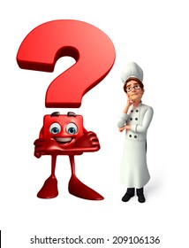 Illustration Young Chef Question Mark Stock Illustration 209106136 ...