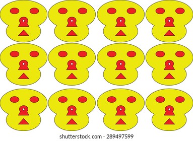 Illustrator Background Cartoon Face Shape Stock Illustration 289497599 ...