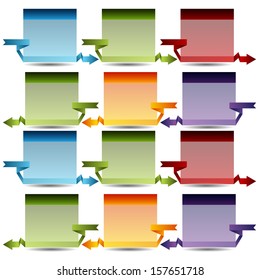 Image 3d Connected Box Chart Stock Illustration 157651718 | Shutterstock