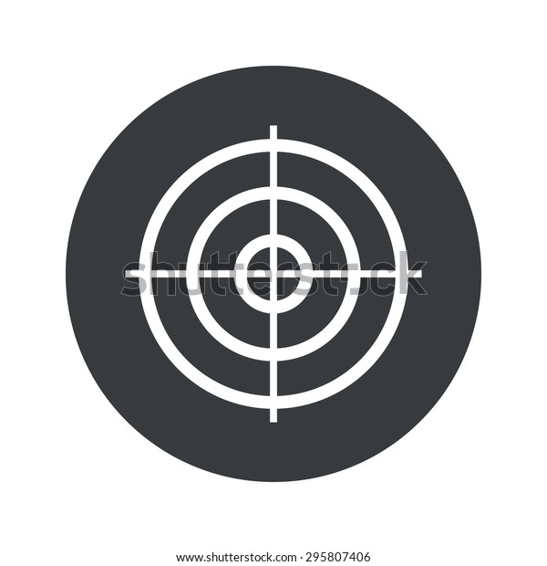 Image Aim Black Circle Isolated On Stock Illustration 295807406