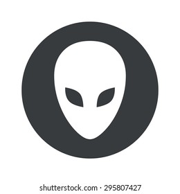 Image Alien Face Black Circle Isolated Stock Illustration 295807427 ...