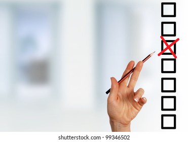 Image Check List Red Mark Stock Illustration 99346502 | Shutterstock
