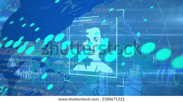 Image Data Processing People Portraits On Stock Illustration 2180671321 ...