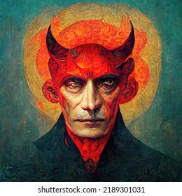Image Devil Illustration Drawing Digital Art Stock Illustration ...