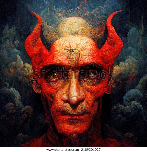 Image Devil Illustration Drawing Digital Art Stock Illustration ...