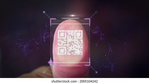 158 Qr code scanning on fingerprint Images, Stock Photos & Vectors ...