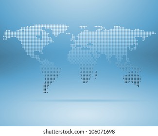 Image Light Blue World Map Stock Illustration 106071698 | Shutterstock