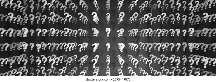 Image Multiple Question Marks Arranged Space Stock Illustration ...