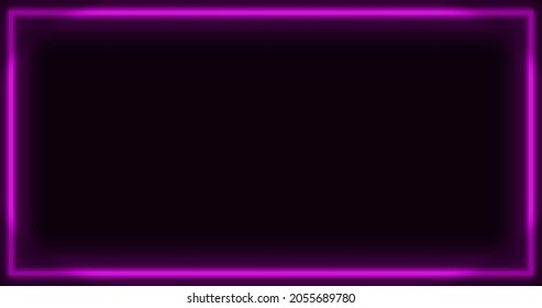 Image Neon Pink Rectangular Frame Flickering Stock Illustration ...