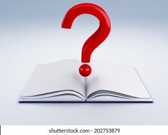 Image Open Book Question Mark 3d Stock Illustration 202753879 ...
