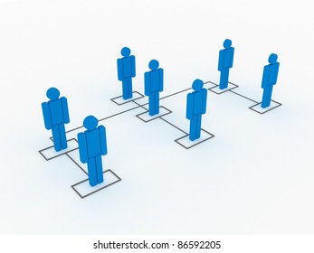Image Organization Chart Communication Network Stock Illustration ...