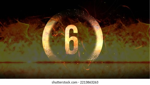 4,355 Glowing Number 6 Images, Stock Photos & Vectors | Shutterstock