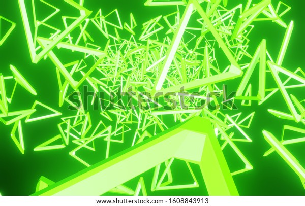 Image Ruptured Triangle 3dcg Graphics Stock Illustration 1608843913 ...