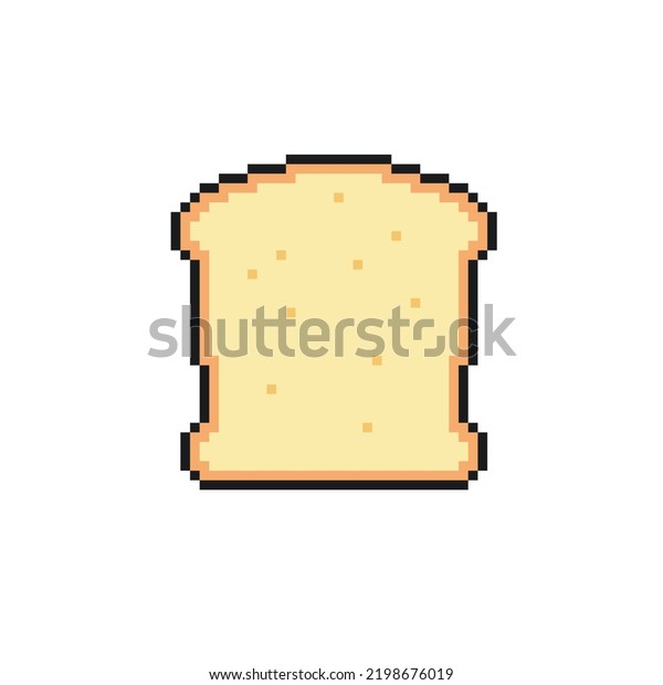 Image Slice Bread Drawn Pixelart Style Stock Illustration 2198676019 ...