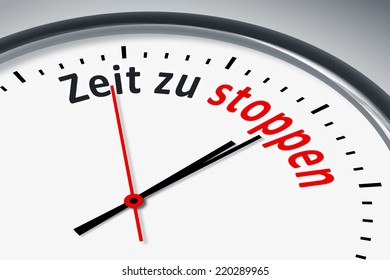 Image Typical Clock Text Time Stop Stock Illustration 220289965 ...