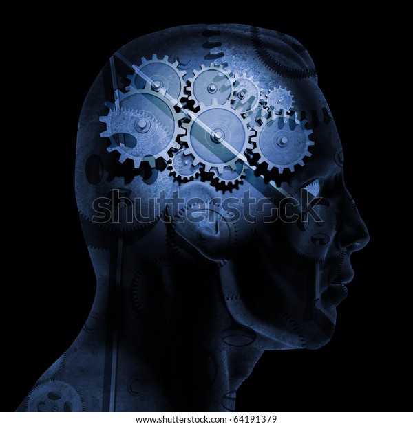 Image Various Gears Inside Mans Head Stock Illustration 64191379