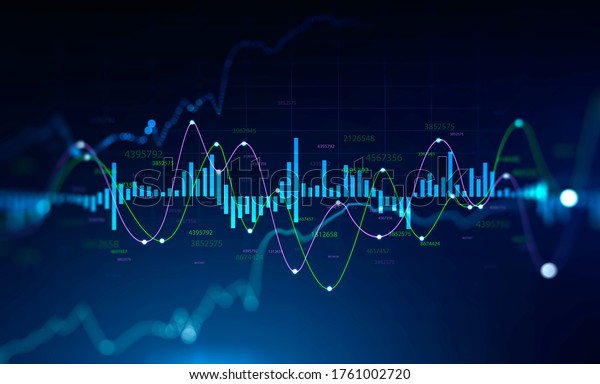 Immersive Futuristic Digital Graph Interface Over Stock Illustration ...