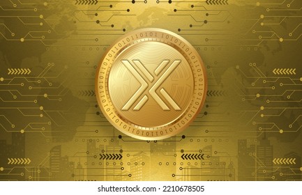 Immutable X Imx Cryptocurrency Tech Based Stock Illustration 2210678505 ...