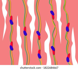 Ilustrasi Stok Imperfect Lines Circles Together Pattern Wallpaper ...