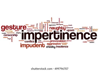 Impertinence Word Cloud Concept Stock Illustration 499796707 | Shutterstock