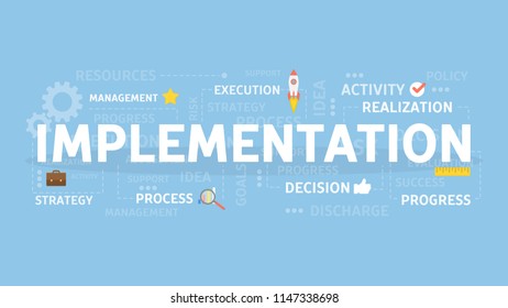 Implementation Concept Illustration Idea Innovation Development Stock ...