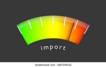 Education Level Scale Arrow Measuring Device Stock Illustration ...