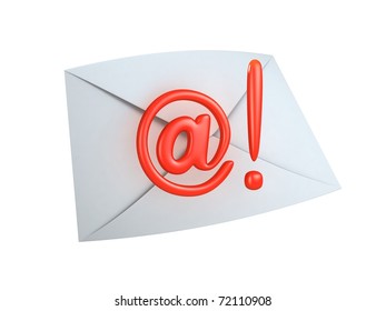 Email Icon Red Color Isolated Vector: เวกเตอร์สต็อก (ปลอดค่าลิขสิทธิ์ ...