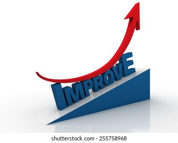 Improve Text Arrow Stock Illustration 255758962 | Shutterstock