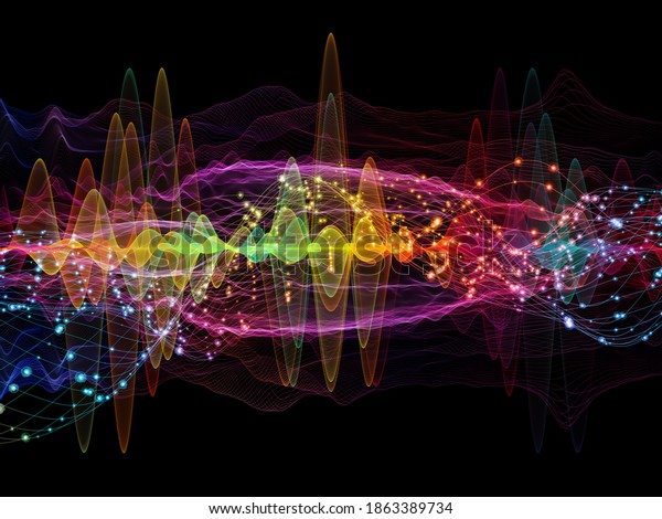 Impulse Oscillation Optical Flow Series Artistic Stock Illustration ...