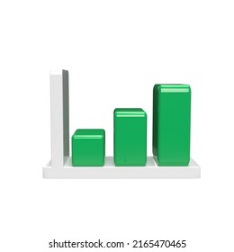Increase Graph 3d Model Cartoon Style Stock Illustration 2165470465 | Shutterstock