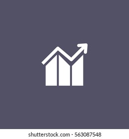 Increase Graph Icon Stock Illustration 563087548 | Shutterstock