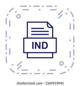 152 Ind file format icon Images, Stock Photos & Vectors | Shutterstock