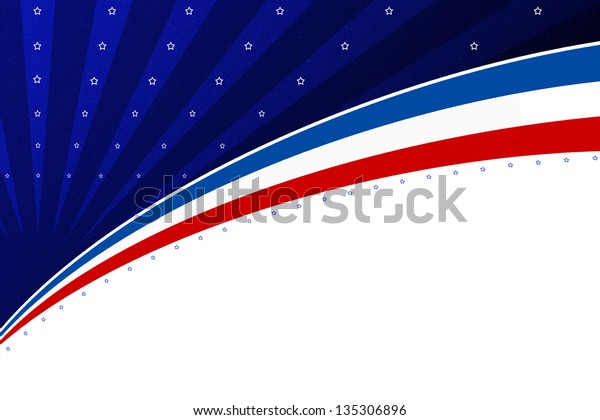 Independence Day Abstract Background Stock Illustration 135306896