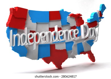 Independence Day Map Stock Illustration 280624817 | Shutterstock
