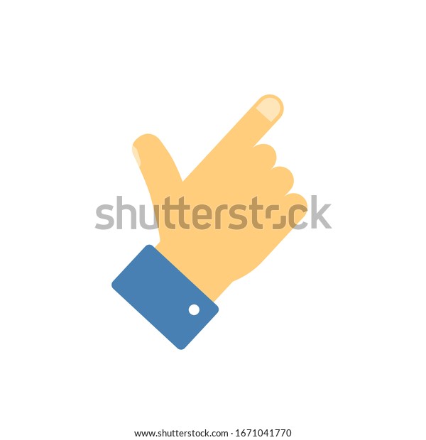 Index Pointer Finger Hand Icon Thumb Stock Illustration 1671041770 ...